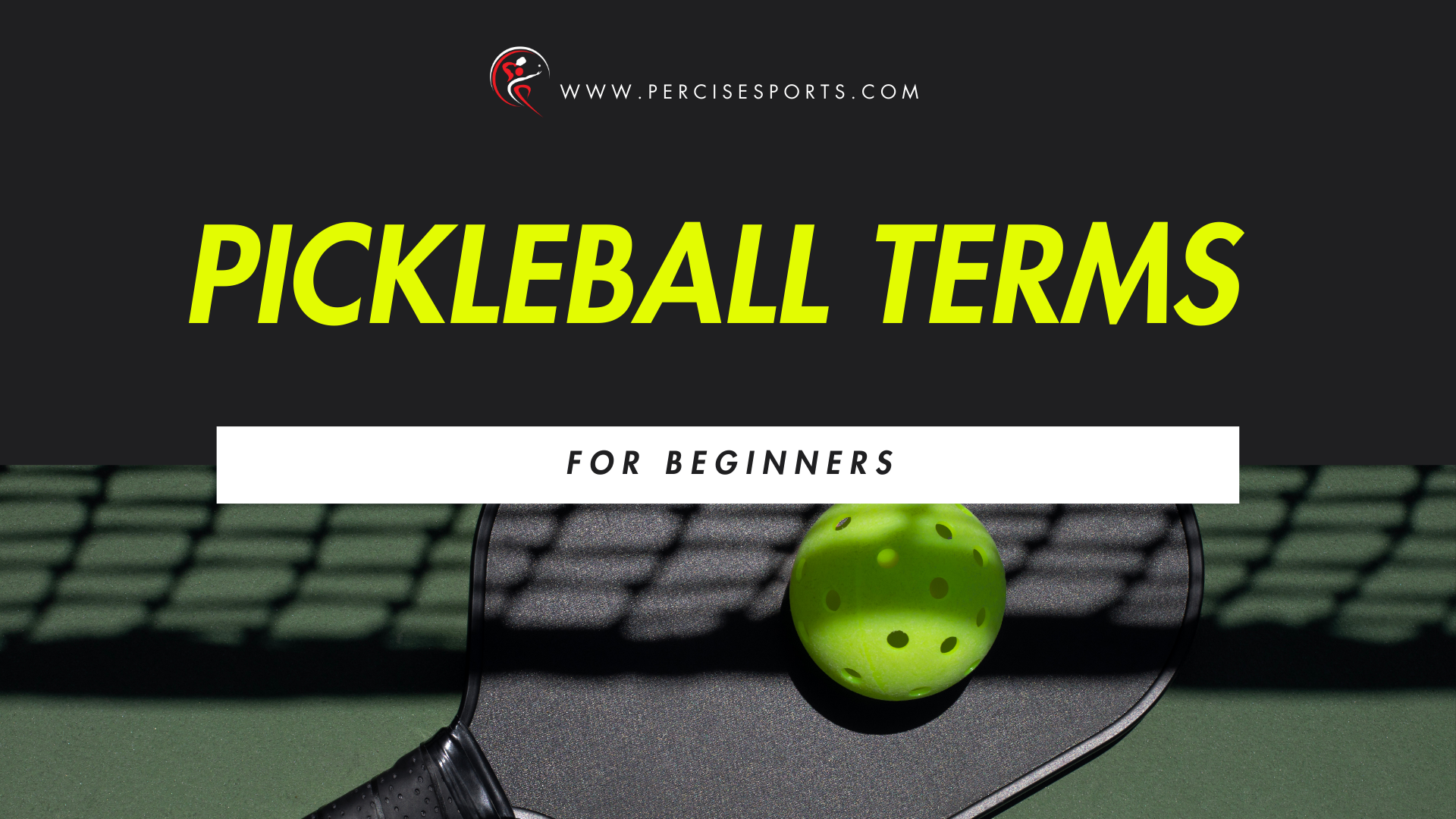 What is a Kitchen? + Pickleball Terms for Beginners – Percise Sports